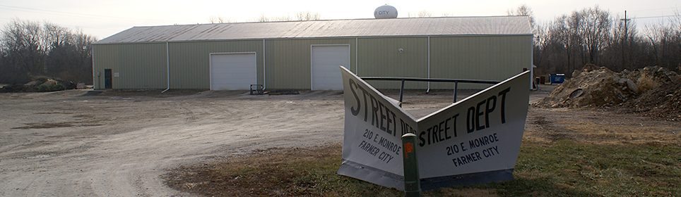 Street Department's New Sign - City of Farmer City